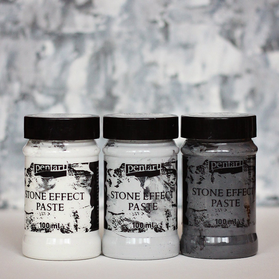 Stone Effect Paste Limestone or Anthracite Pentart 100 Ml - Etsy