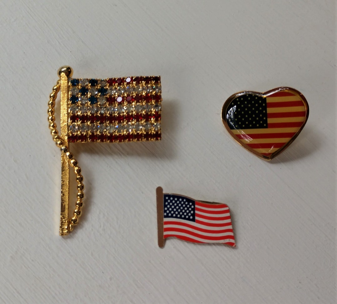 US Flag Pins - Etsy