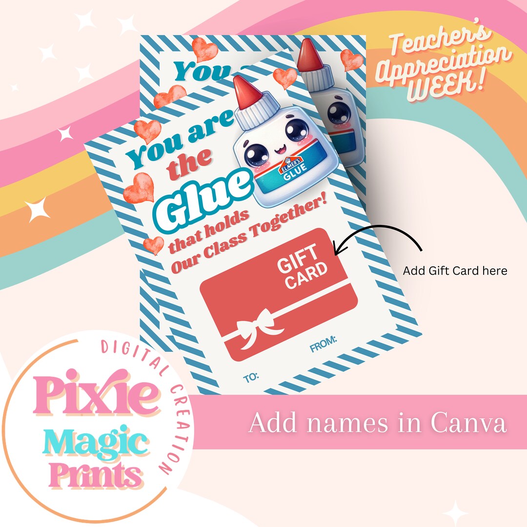 EDITABLE Teacher Appreciation Gift Card Holder,staff Appreciation Gift ...