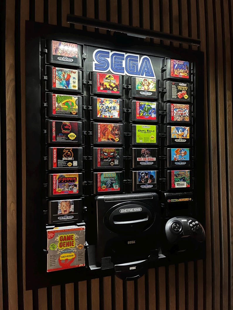 Custom Sega Genesis Cartridge Wall Display Frame – Retro Gaming Décor ...