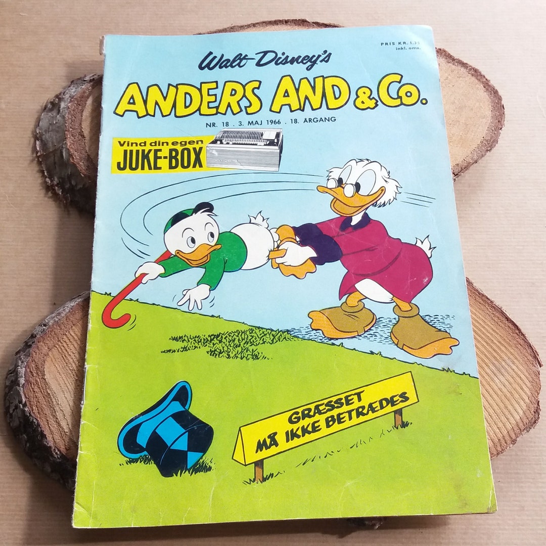 Disney 1966 Magazine With Mickey Mouse + Donald Duck in Danish Language ...
