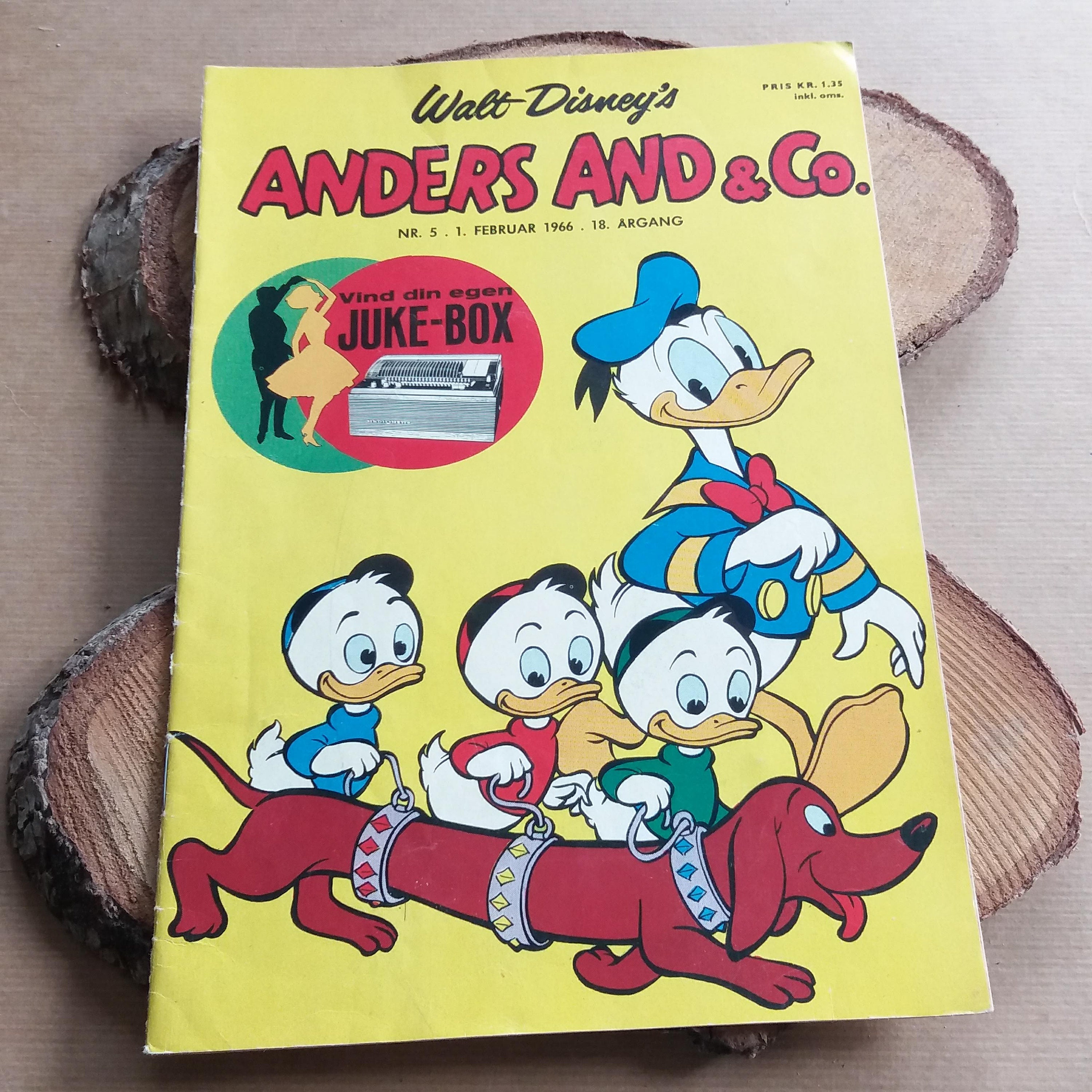 Disney 1966 Magazine With Mickey Mouse + Donald Duck in Danish Language ...