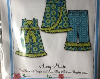 Bonnie Blue Elyse Pattern for Crossover Top and Bloomers - Etsy