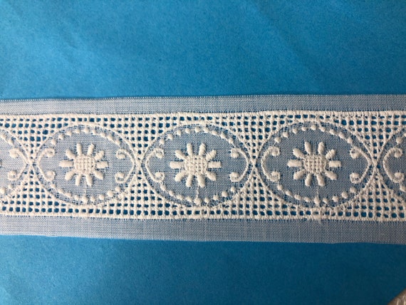 Swiss Embroidery in White - Etsy