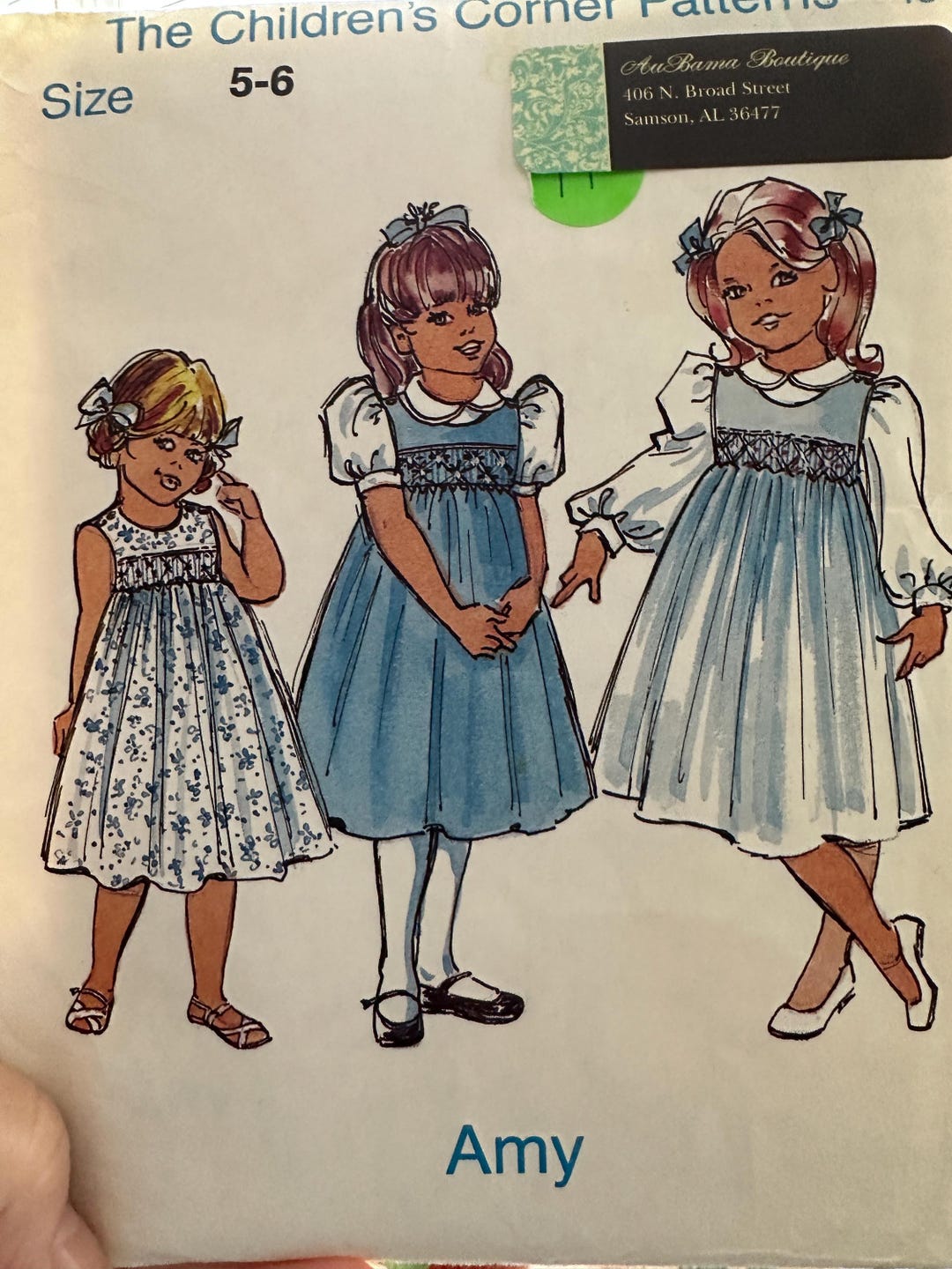 Vintage Children's Corner Amy Pattern SZ 5-6 Only - Etsy