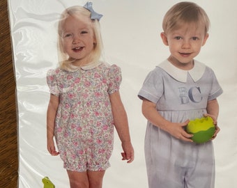 Johnny A Button on the Shoulder Romper Sewing Pattern From Children's ...