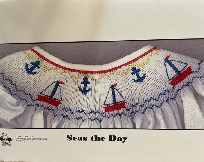 Seas the Day Smocking Design Plate - Etsy
