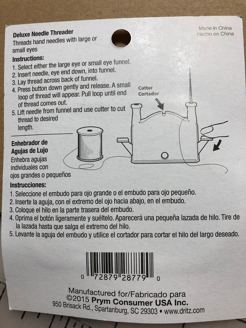 Dritz Deluxe Needle Threader - Etsy