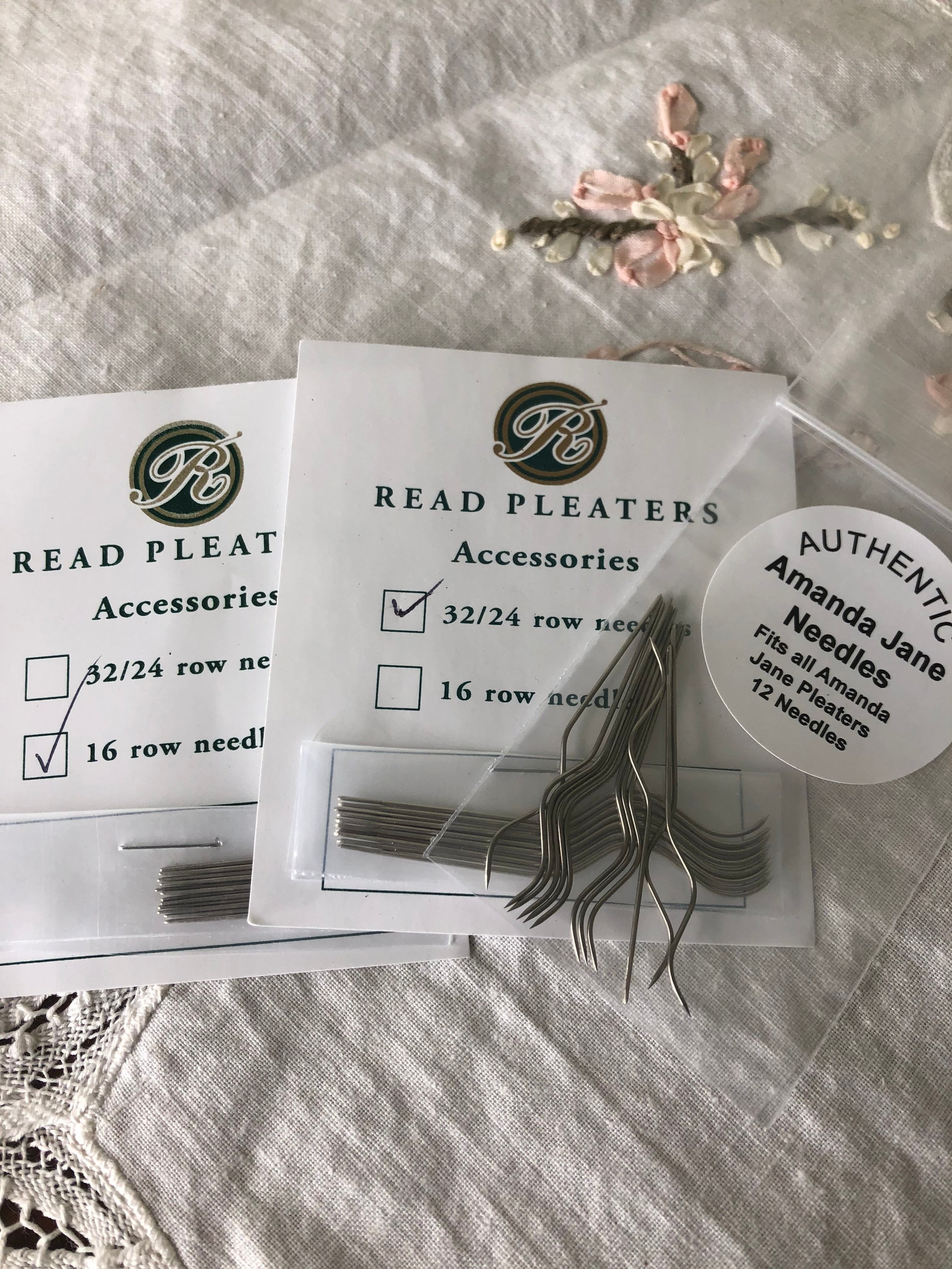 Read Pleater Needles 32/24 Row Notions Craft Supplies & Tools Sewing ...