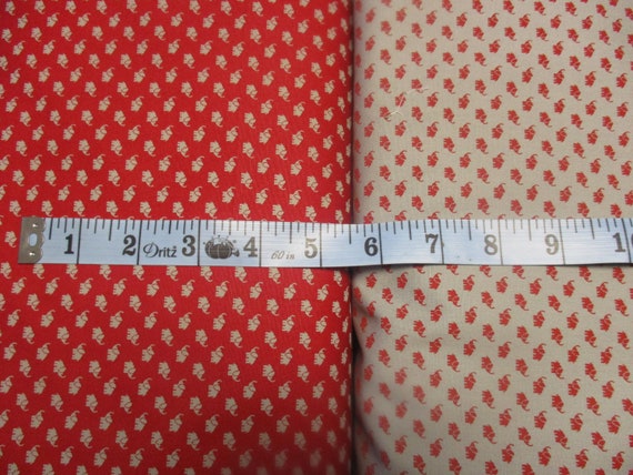 Red and Gray Fabrics by the Yard | Etsy