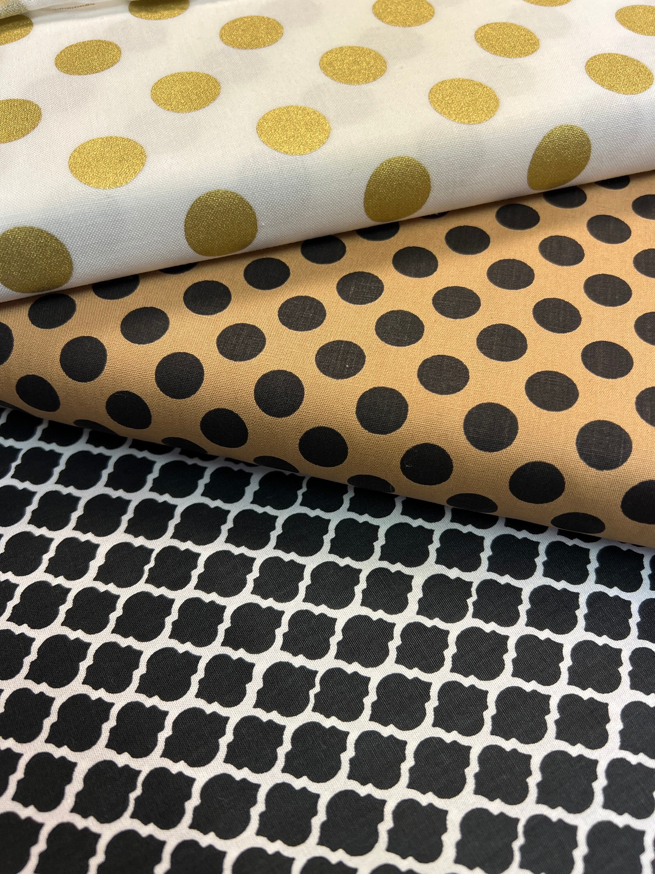 Black and Gold Fabrics by the Yard - Etsy