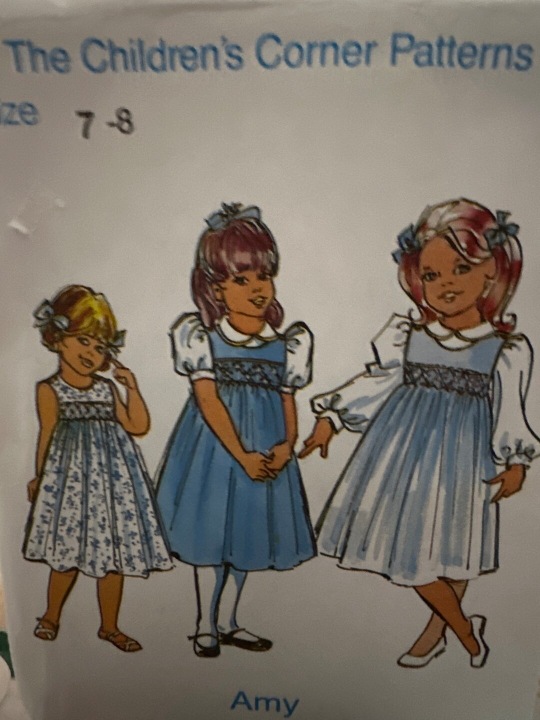 Children's Corner Amy Pattern - Etsy