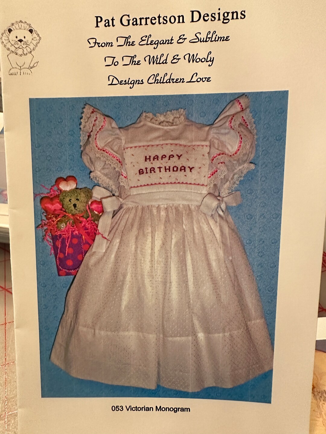 Pat Garretson Victorian Monogram Smocking Design - Etsy