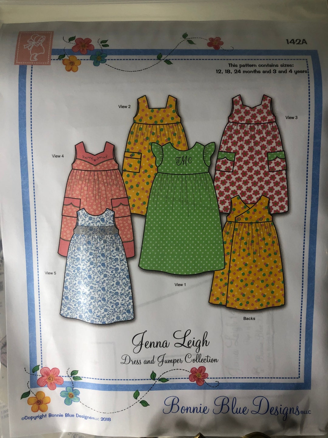 Bonnie Blue Jenna Leigh Pattern - Etsy