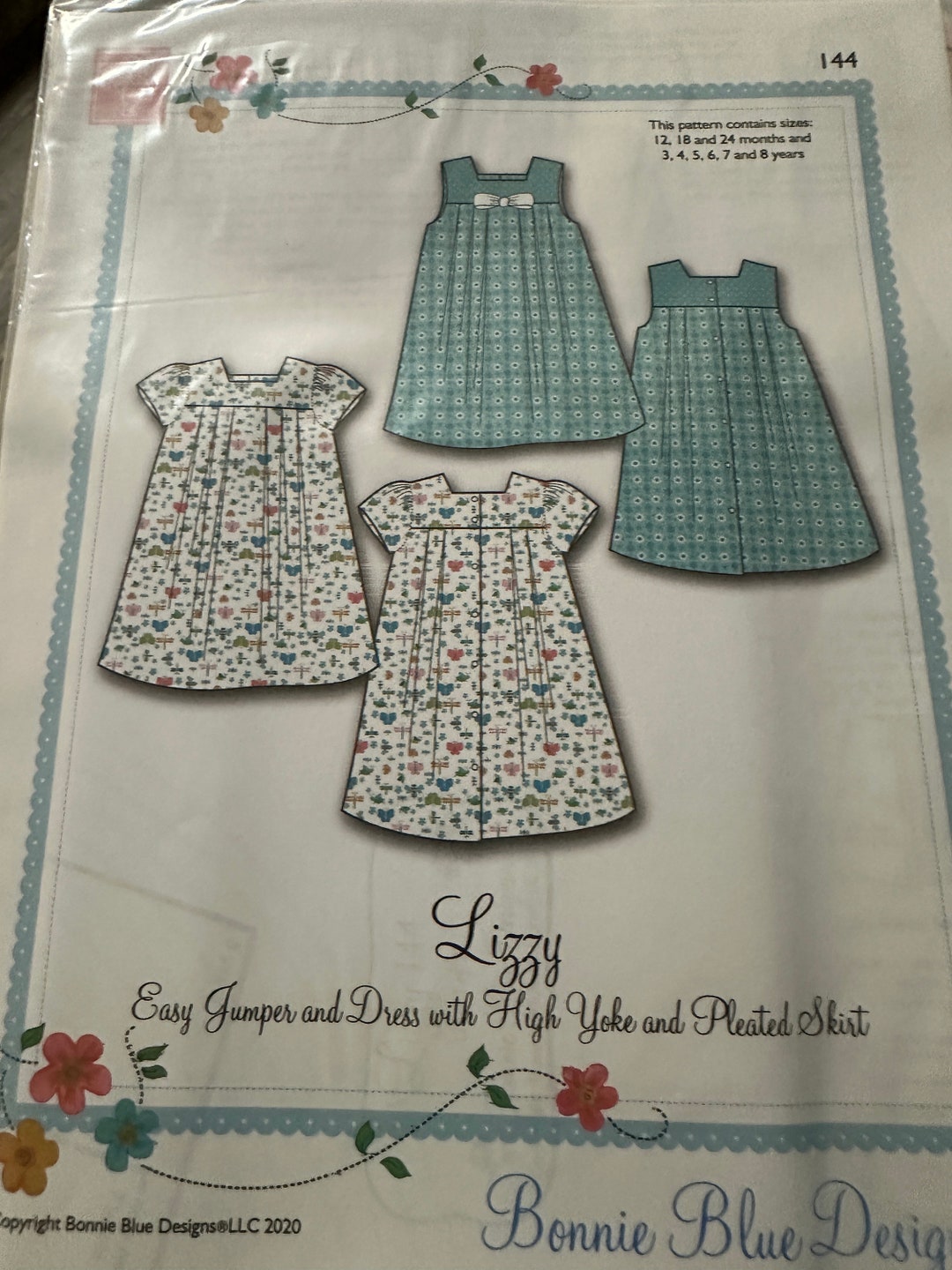 Bonnie Blue Lizzy Jumper and Dress Pattern - Etsy