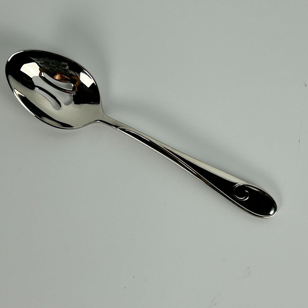 Waterford Ballet Ribbon Glossy ONE (1) Pierced Serving Spoon - Etsy