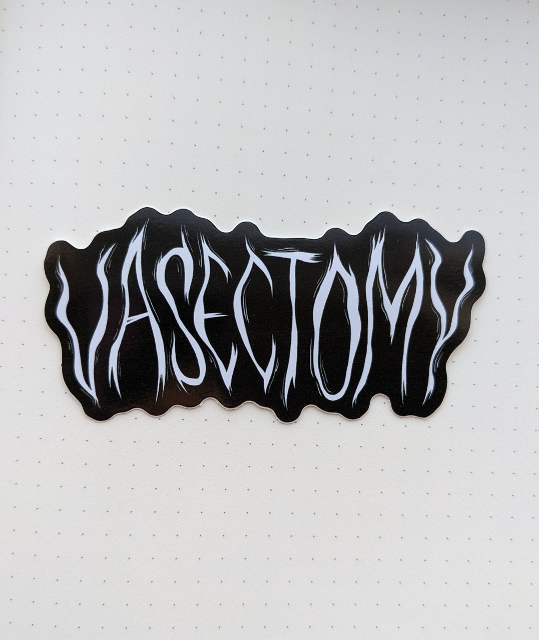 Vasectomy Metal Logo Sticker - Etsy