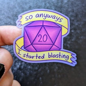 Dnd Dice Sticker Sheet - Etsy