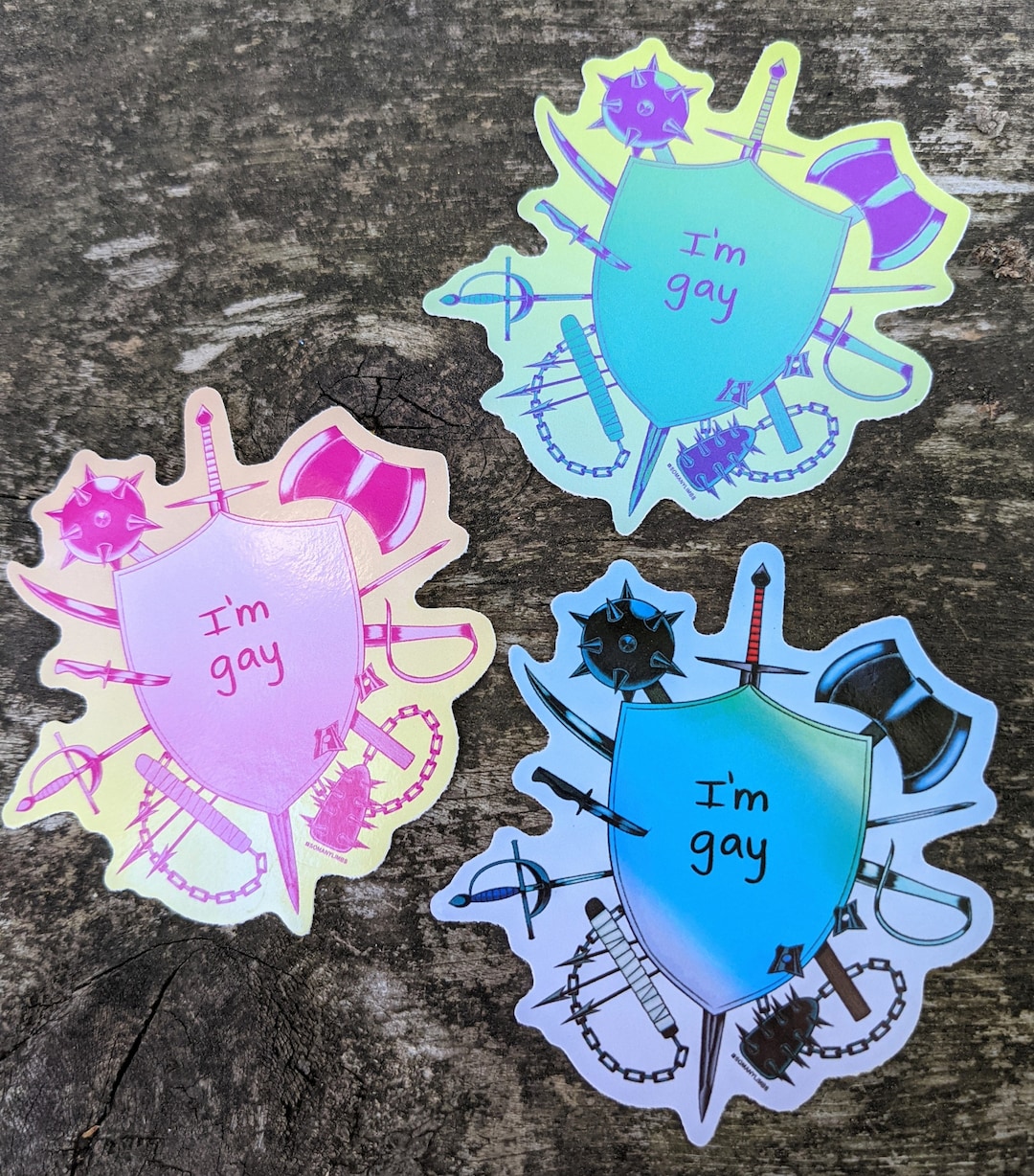 I'm Gay - LGBT Armory Weapons Sticker - Etsy