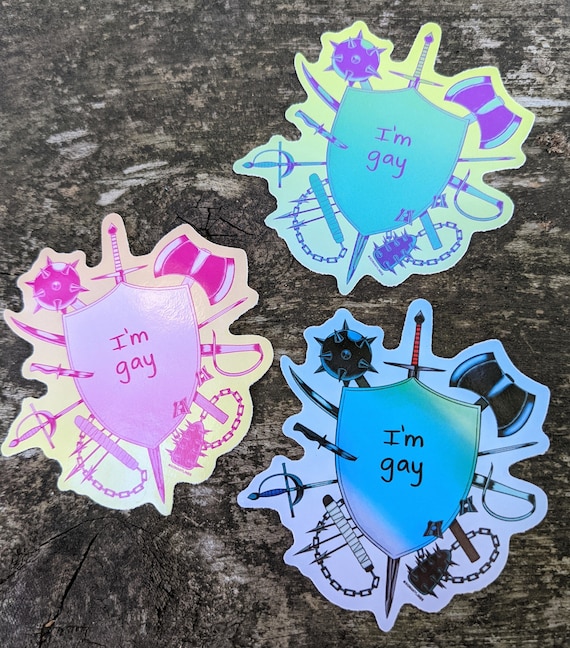 I'm Gay LGBT Armory Weapons Sticker - Etsy