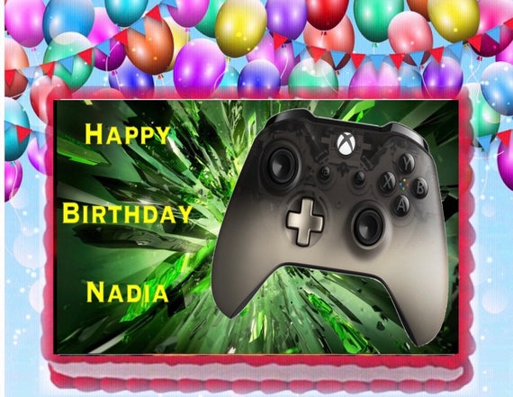 Edible Cake Image Video Game Design 1/4 sheet cake | Etsy