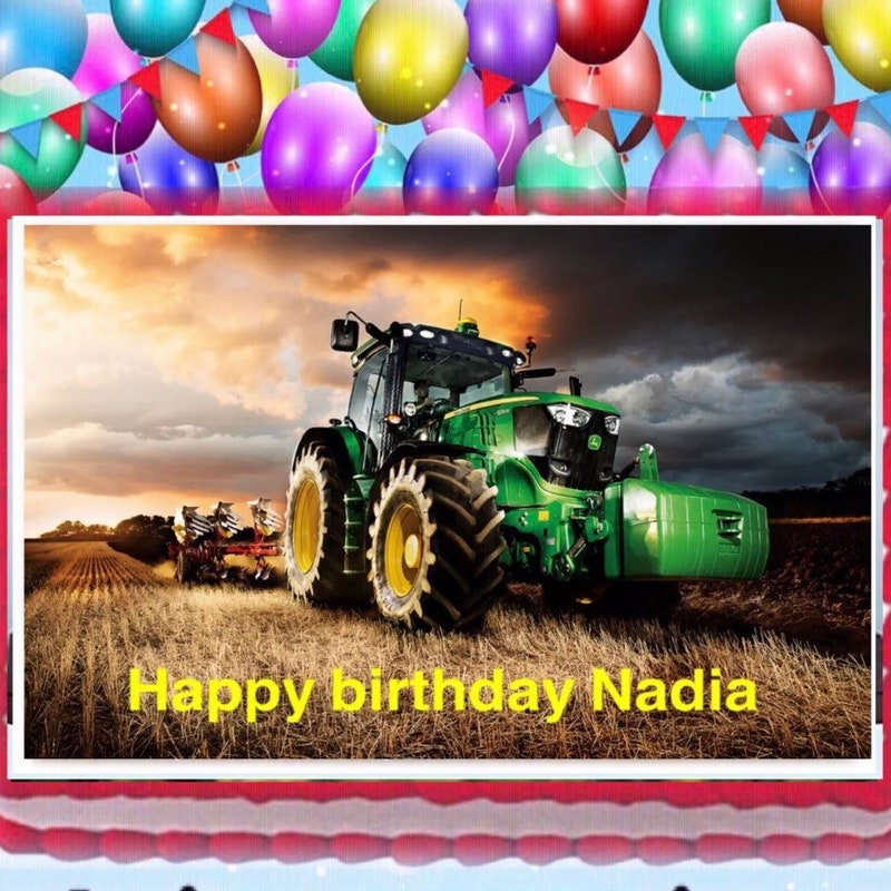 Tractor Edible Paper - Etsy