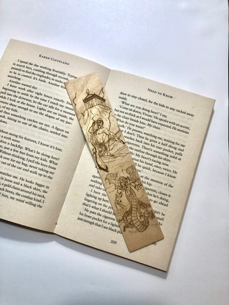 Zeus God Wooden Bookmark Greek Mythology Ancient Greece - Etsy