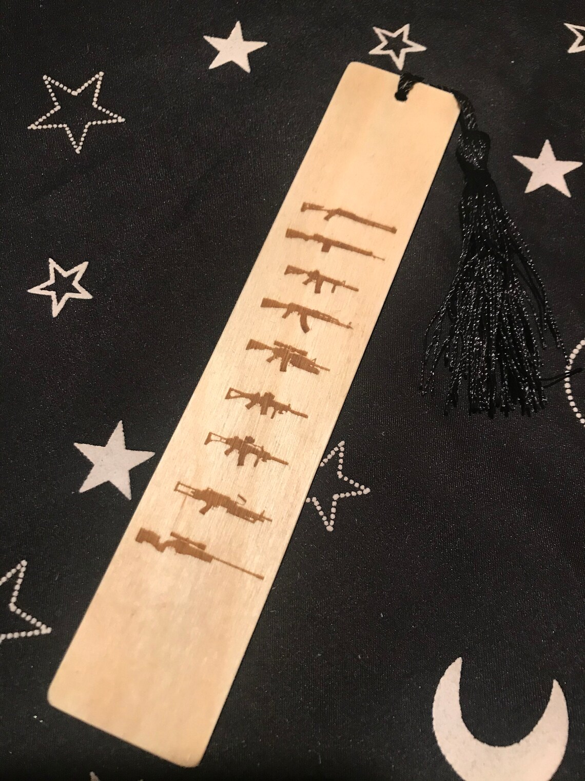 Bookmark Rifles Guns Wooden Personalised | Etsy