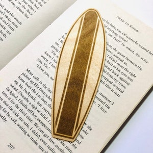 Wooden Surf Board Bookmark Sea Sport Gift Surfer Book Mark Beach Page ...