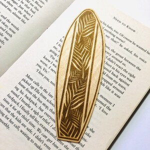 Wooden Surf Board Bookmark Sea Sport Gift Surfer Book Mark Beach Page ...