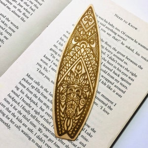 Wooden Surf Board Bookmark Sea Sport Gift Surfer Book Mark Beach Page ...