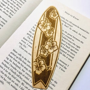 Wooden Surf Board Bookmark Sea Sport Gift Surfer Book Mark Beach Page ...
