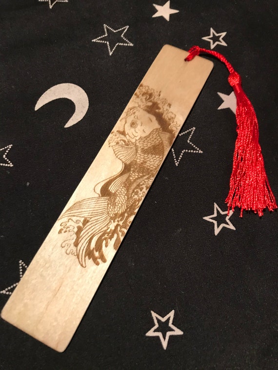 Koi Fish Bookmark Wooden Animal Personalised Gift | Etsy