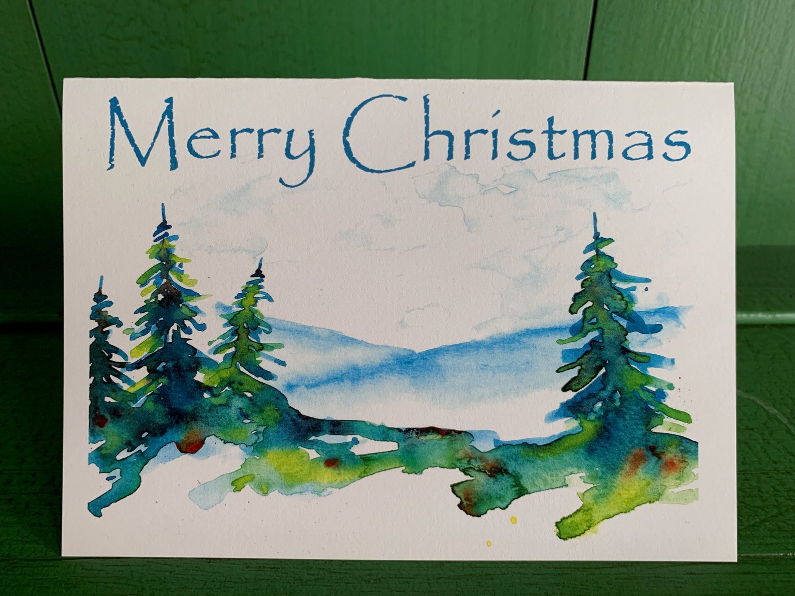 Handmade Watercolor Christmas Cards With a Variety of - Etsy UK