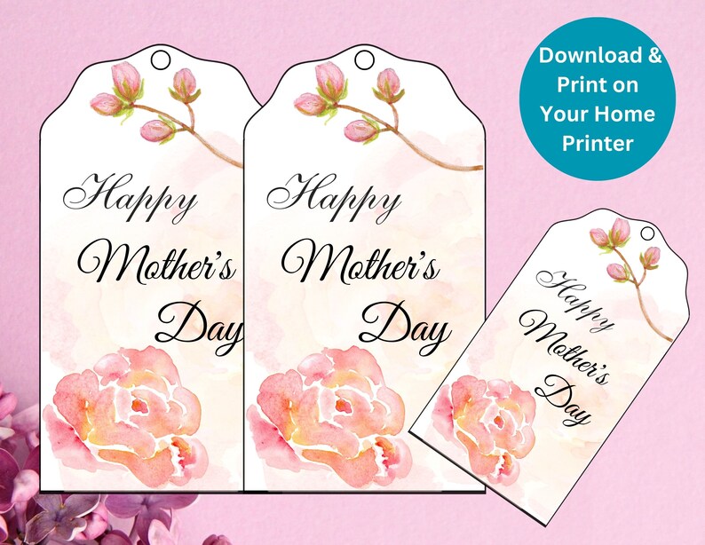 Printable Mother's Day Gift Tags, Favor Tags, Sweet Tags, Mother's Day ...