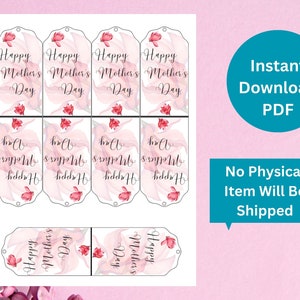 Printable Mother's Day Gift Tags, Favor Tags, Sweet Tags, Mother's Day ...