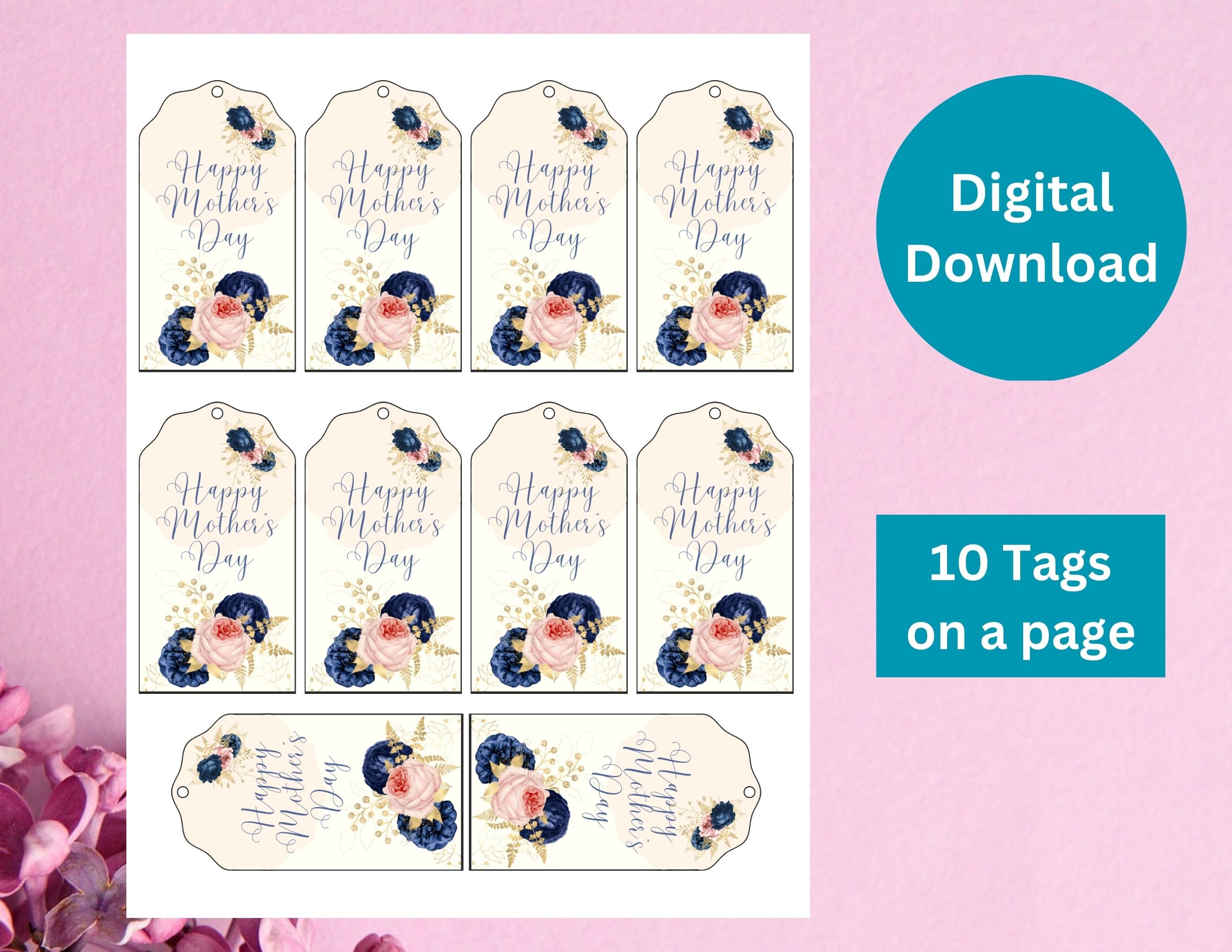 Printable Mother's Day Gift Tags, Favor Tags, Sweet Tags, Mother's Day ...