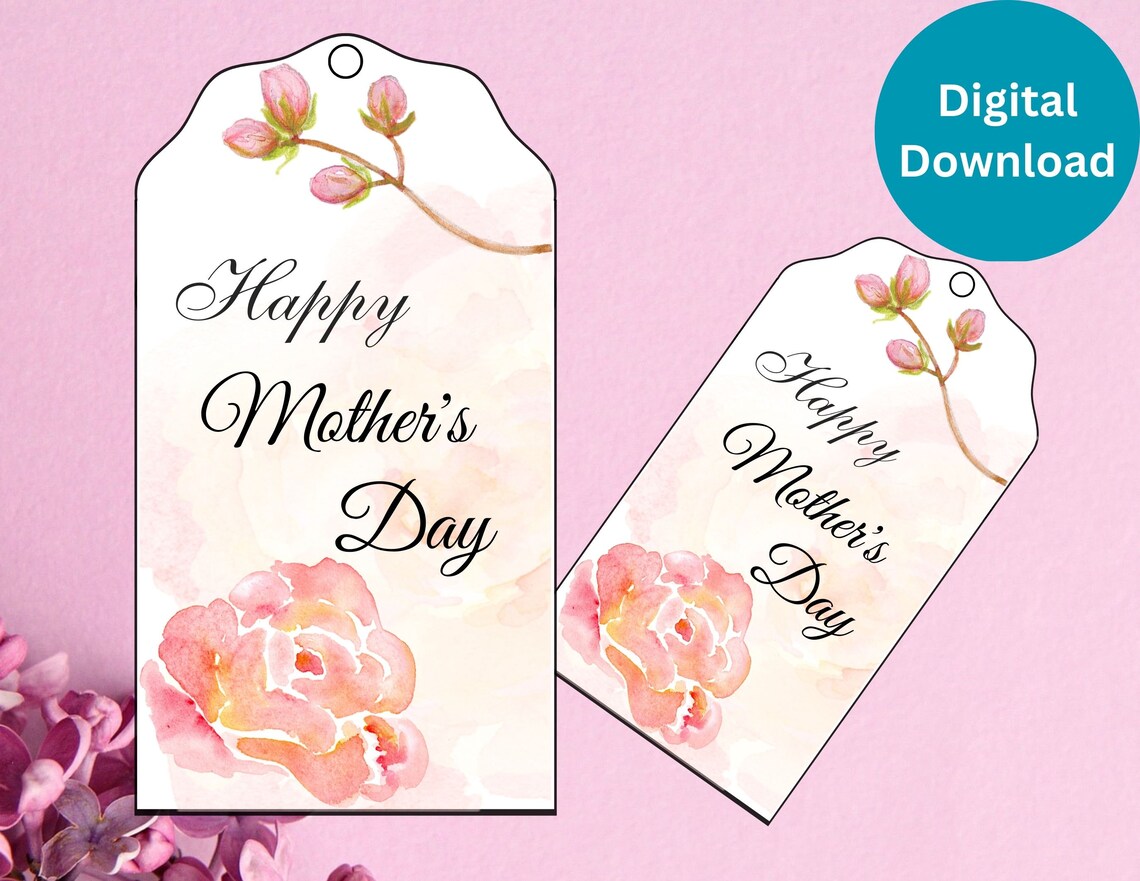 Printable Mother's Day Gift Tags, Favor Tags, Sweet Tags, Mother's Day ...