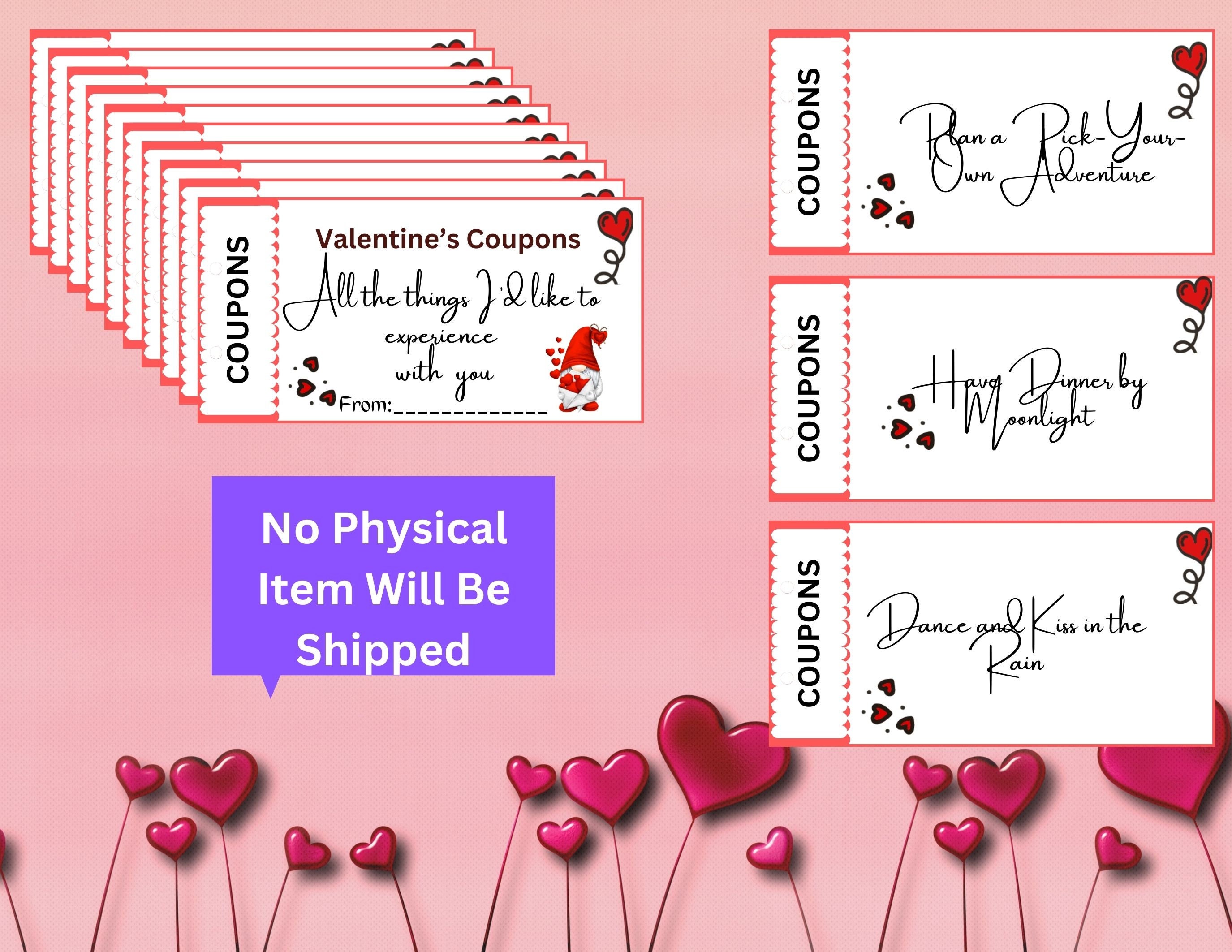 Printable Love Coupon Book Valentine Gift for Her - Etsy
