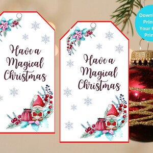 Printable Christmas Gift Tags, Holiday Gift Tags, Cookie Tags, Favor ...