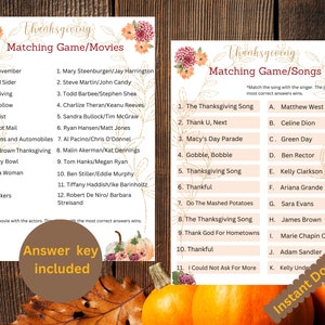 Thanksgiving Printable Game Bundle. 11 Printable Thanksgiving Party ...