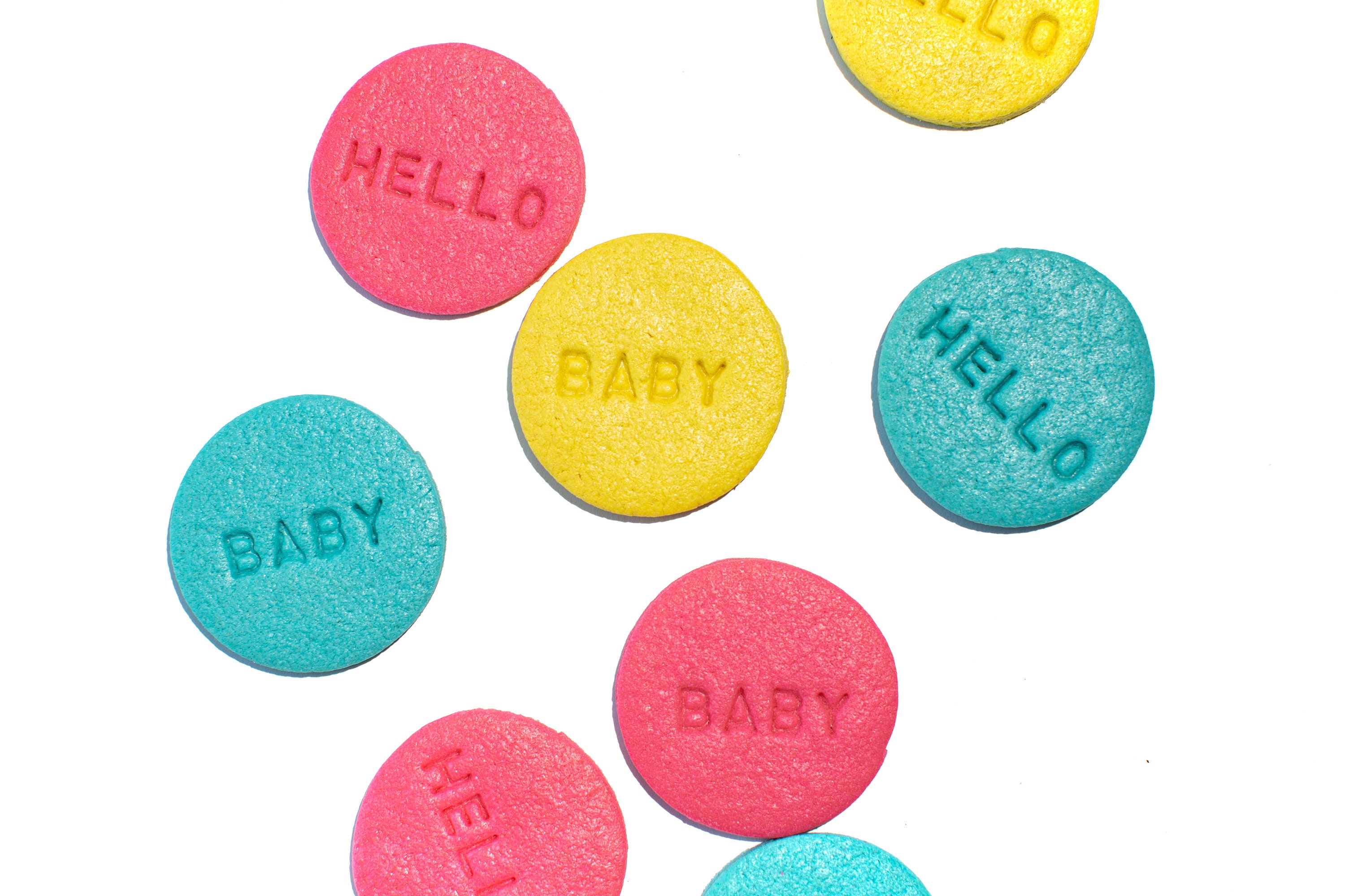 Hand Cut Shortbread - HELLO BABY - Etsy