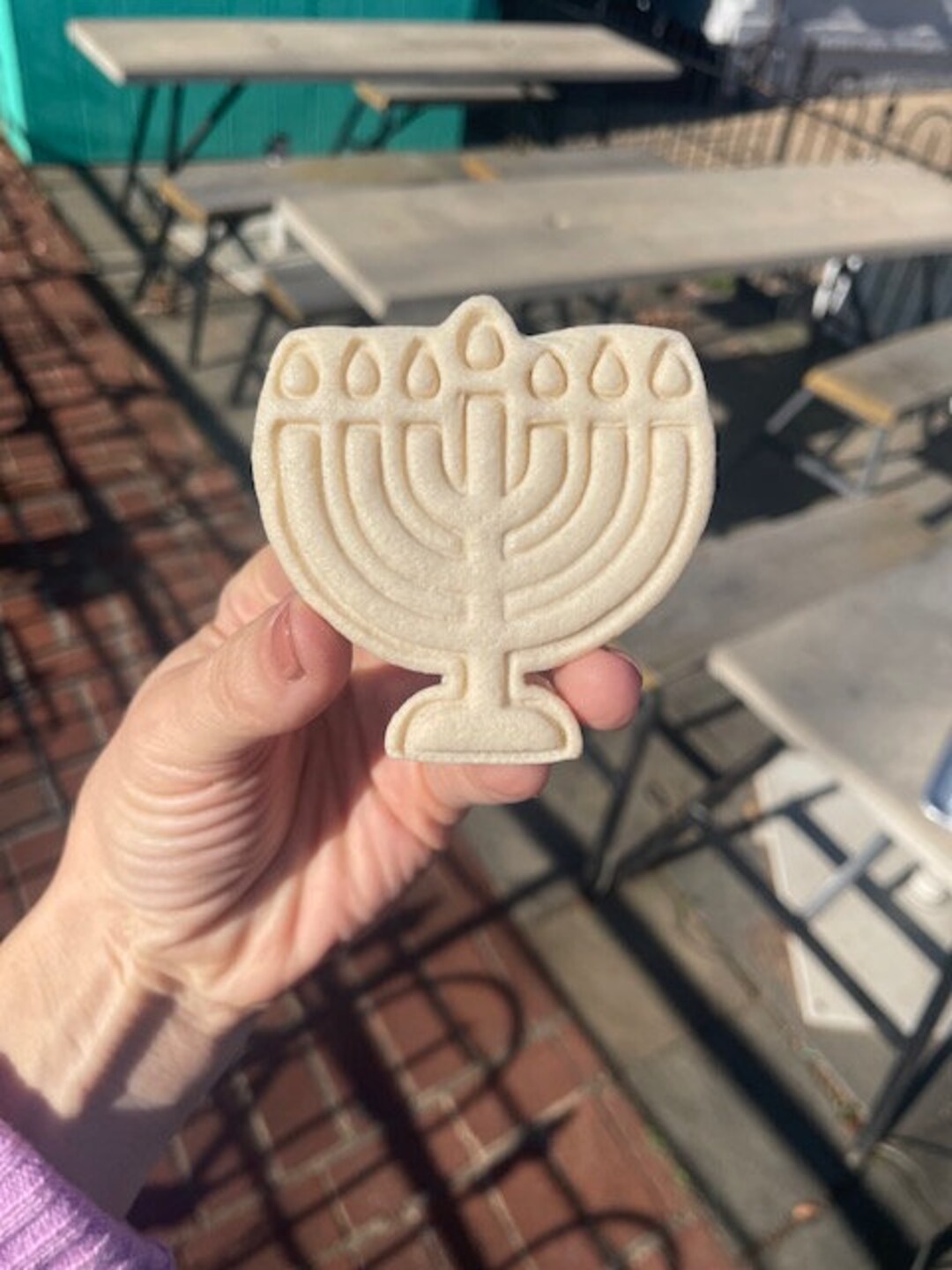MENORAH Hand Cut Shortbread - Etsy