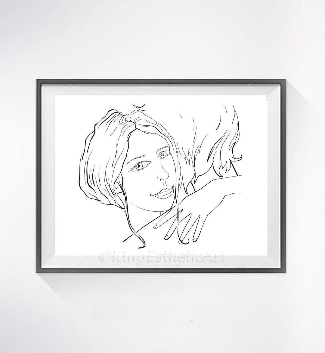 Paar Line Art Hugging Print Mann Und Frau Kunst Liebe Linie Etsy De