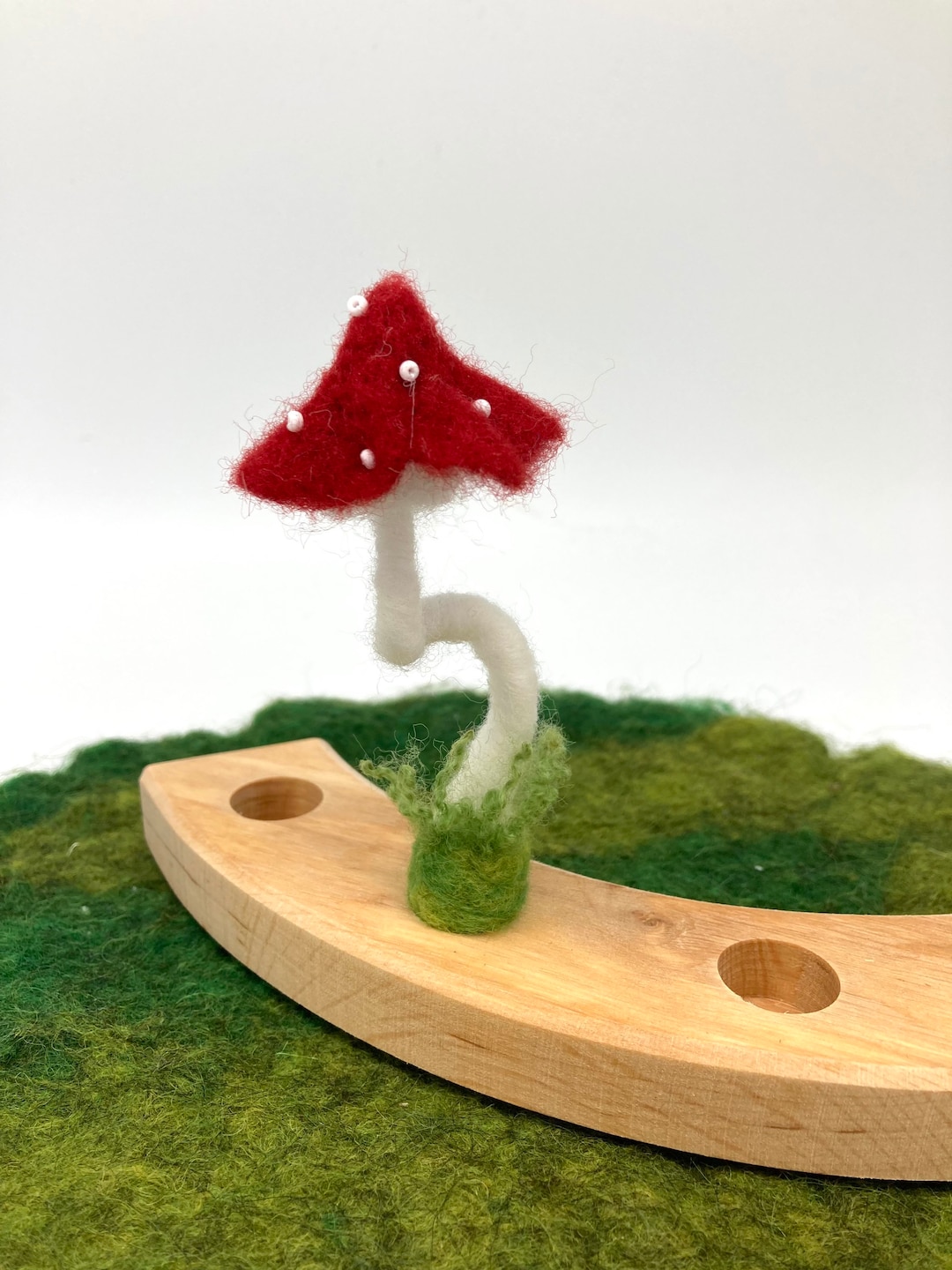Felted Toadstool Felt Agaric Plug Grimmsring Annual Ring - Etsy