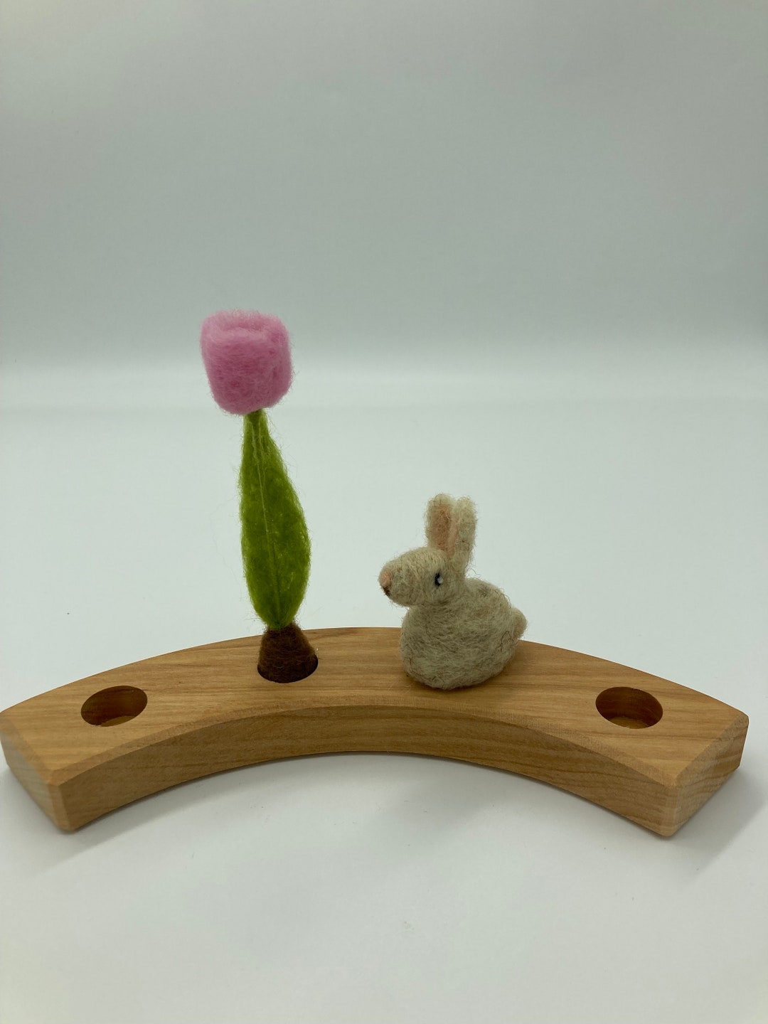 Bunny With Tulip, Spring Plug for the Annual Ring, Birthday Ring Plug ...
