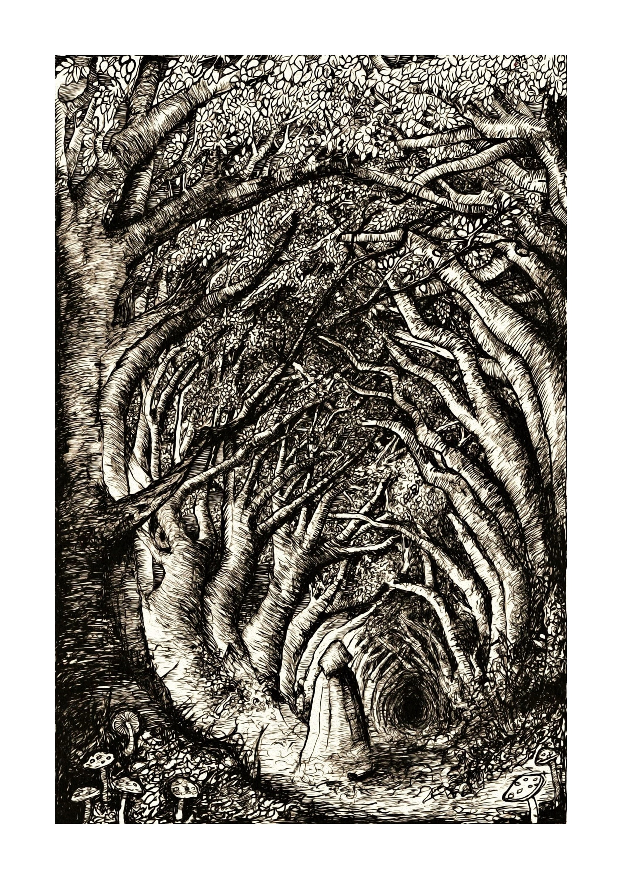 Set of 7 folk horror folklore and nature inspired prints | Etsy