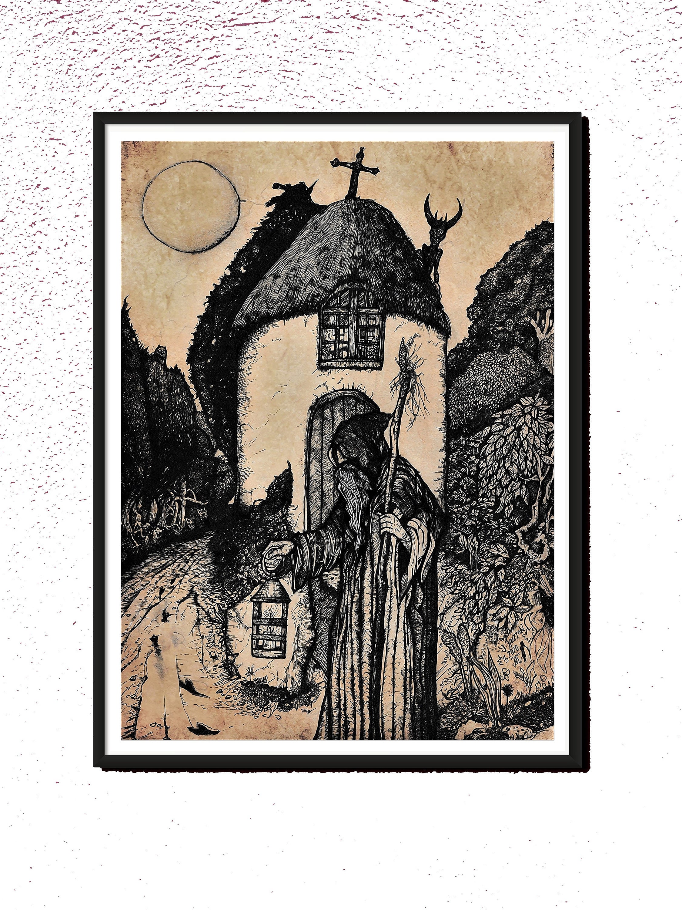 Led Zeppelin Hermit Art