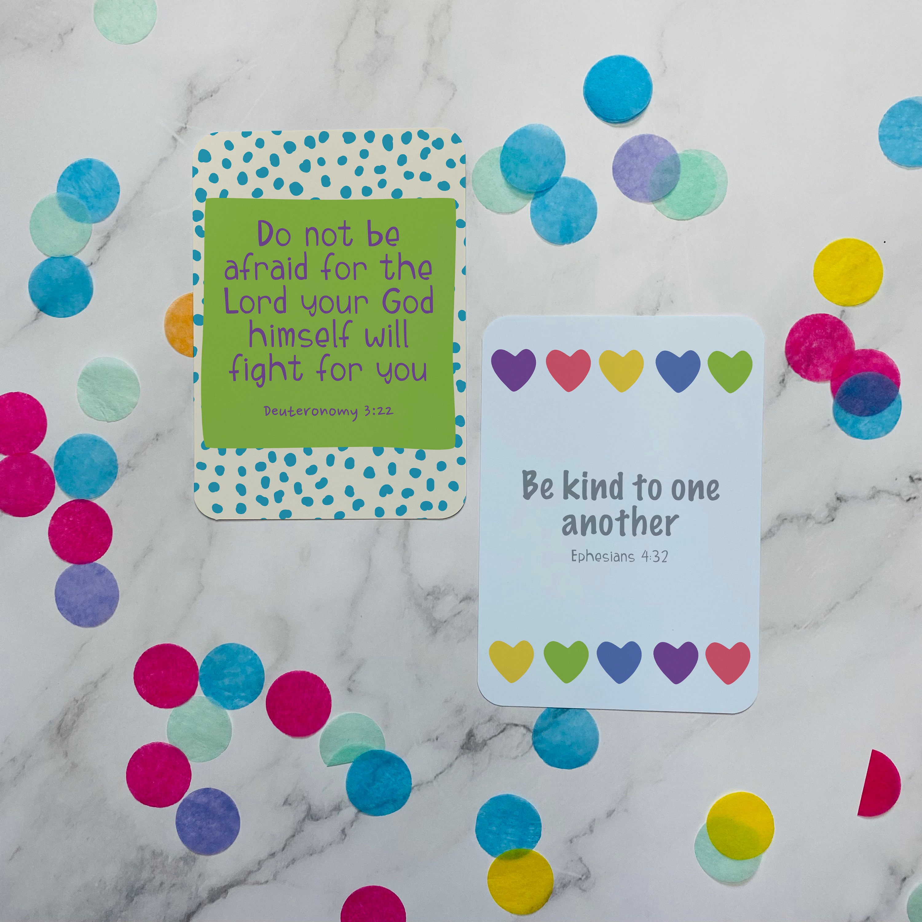 Bright Bible Verse Cards for Kids Set of 8 Childrens Note | Etsy UK