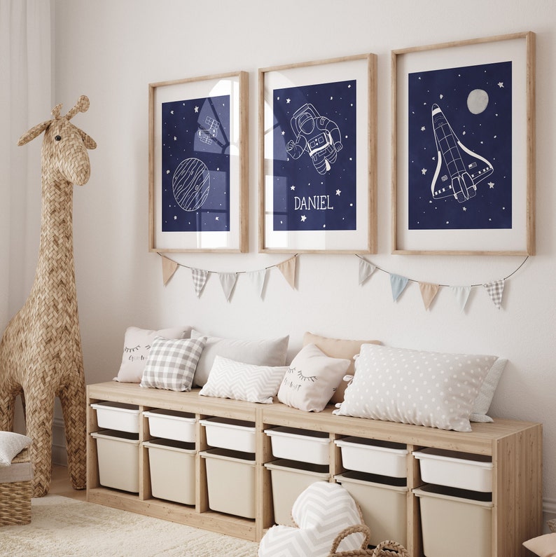 Personalised Outer Space Theme Bedroom Decor Space Themed - Etsy